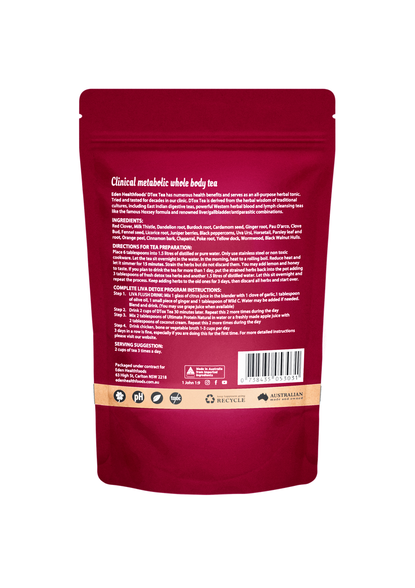 DTox Tea - All-purpose Herbal Tonic – Eden Healthfoods